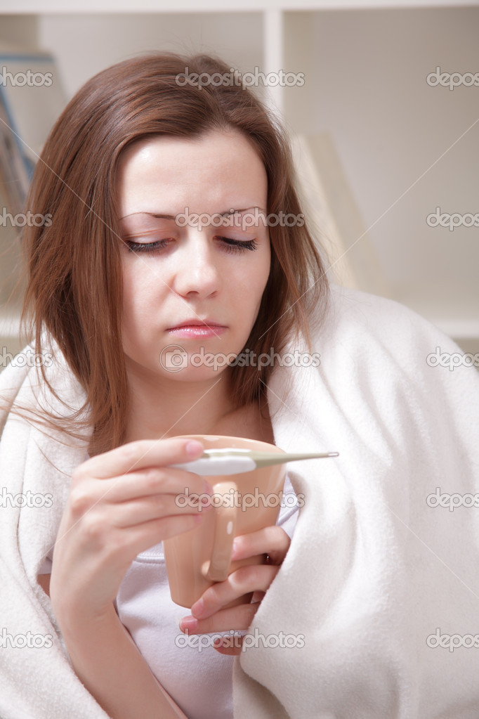 She suffers a cold Stock Photo by ©chepko 17137453