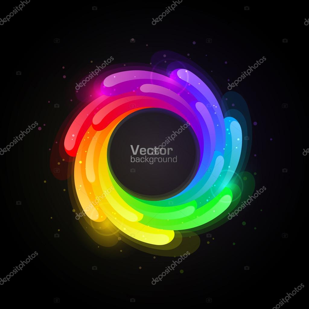 Rainbow Color Circle Background Stock Vector By ©jack1e 31750915