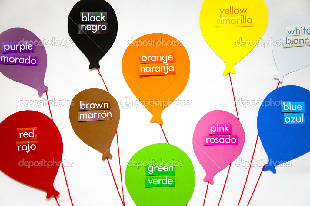 Colores inglés y español: fotografía de stock © mary981 #21120049 ...