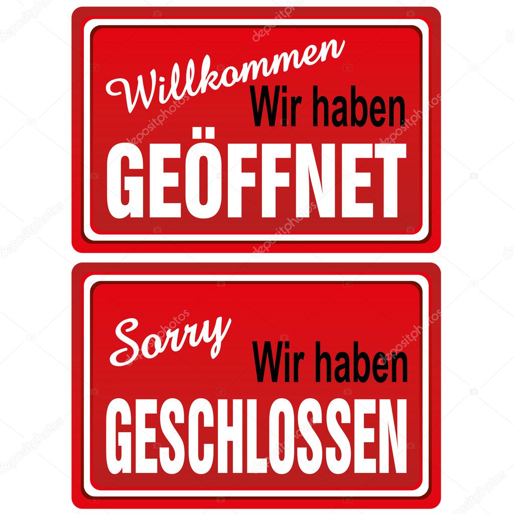 Open-Closed signs Stock Vector by ©Nitzman 44891895