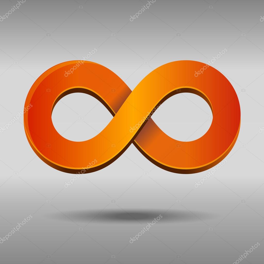 Símbolo infinito — Vetor de Stock © in8finity #34541827