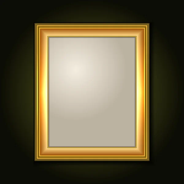 Marco de imagen de oro imágenes de stock de arte vectorial | Depositphotos