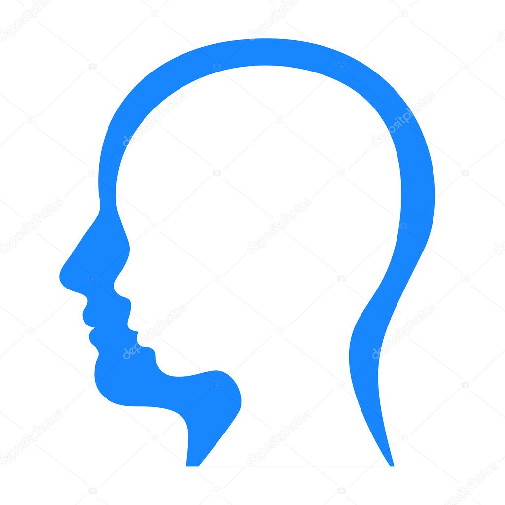 Human Face Profile Vector