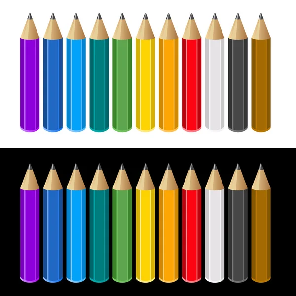 Colored Pencils Clipart Black And White