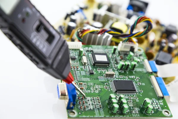 Power supply with analog and digital transmitters - Stock Image ...