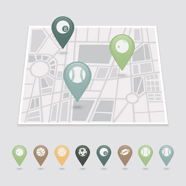 Customizable map location icon — Stock Vector © tele52 #9643240