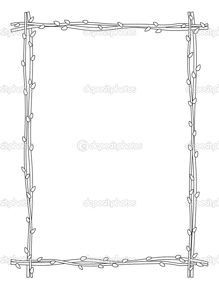 Twig Border Clip Art Cliparts