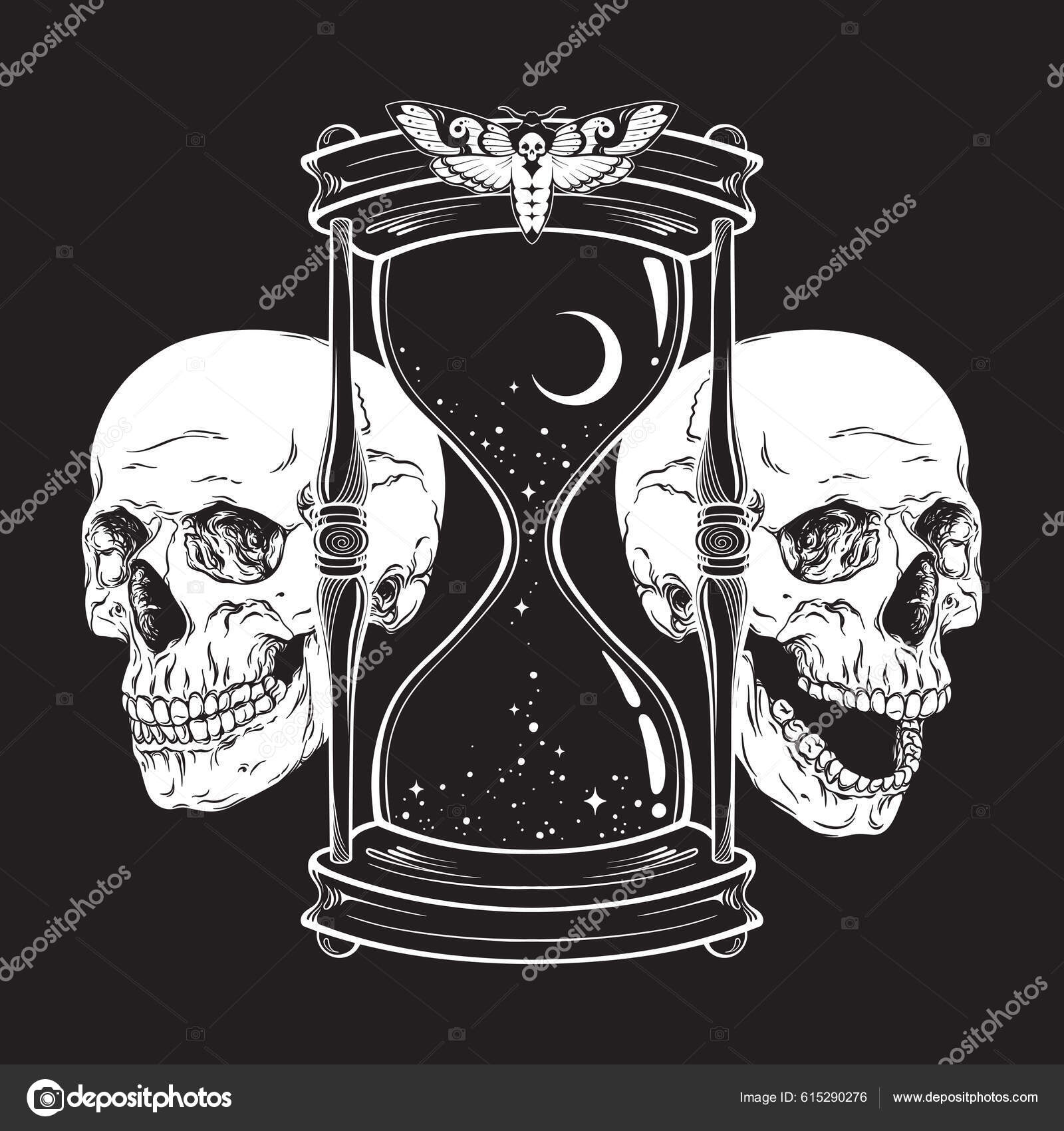 Skeleton Hand Hourglass