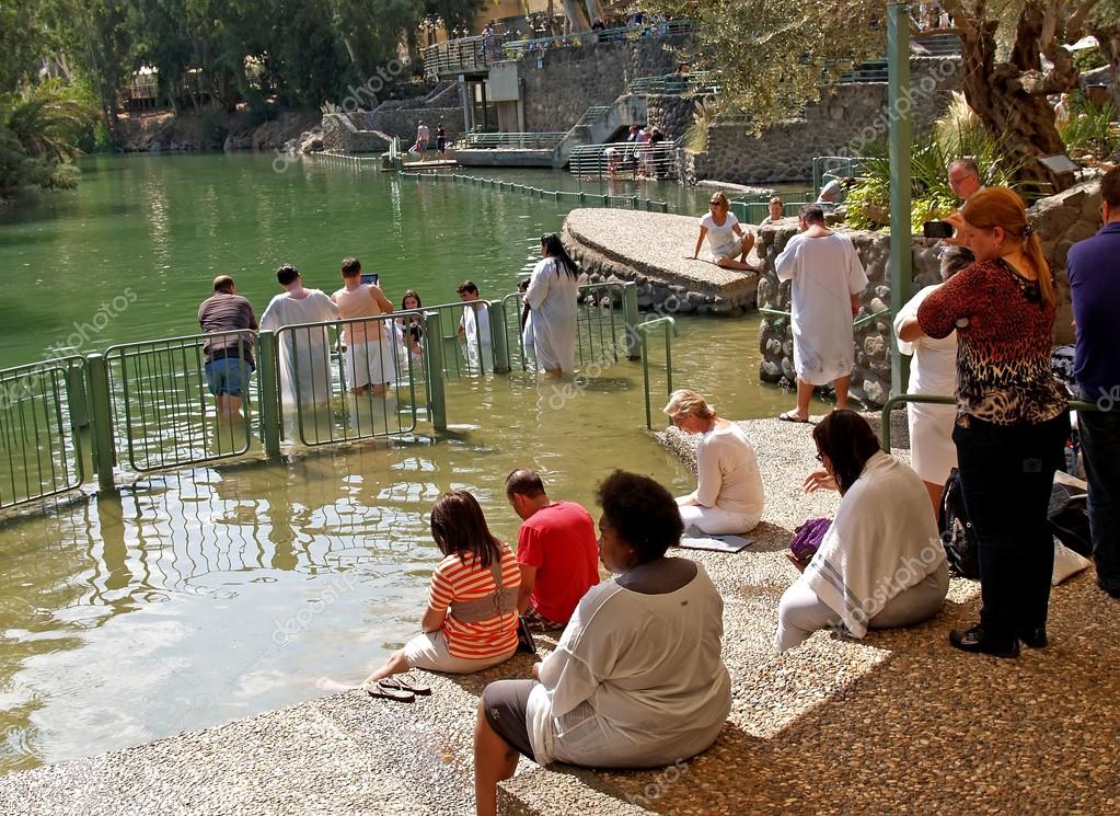 Israel Place for ablution in holy waters of the Jordan River - Yordanit ...