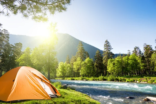 camping in mountains - Stock Image - Everypixel