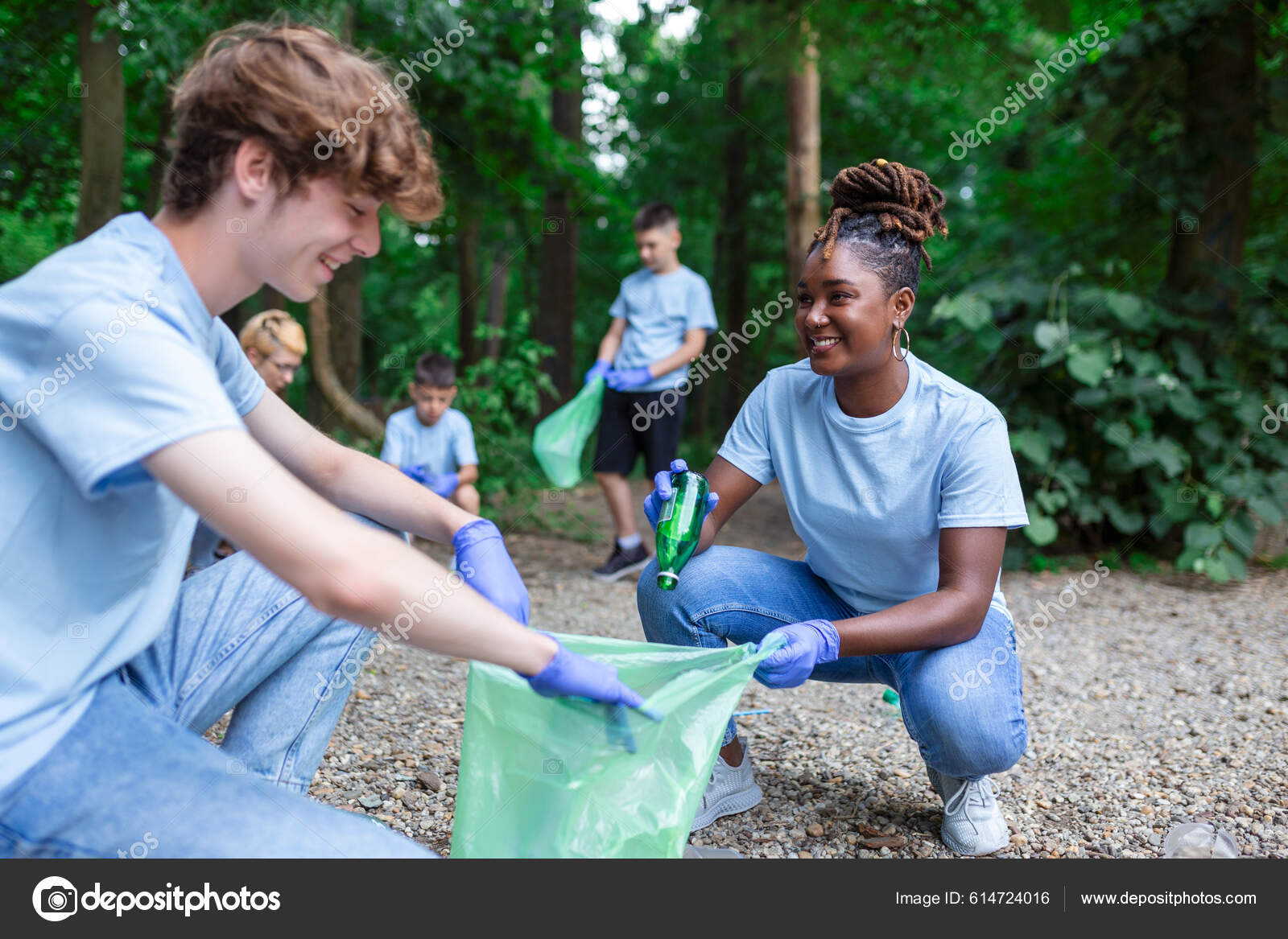 People Cleaning The Environment Hd
