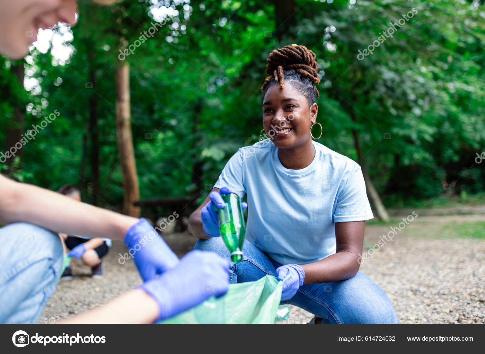 People Cleaning The Environment