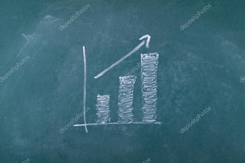 Graph on chalkboard Stock Photo by ©Jirsak 14398255