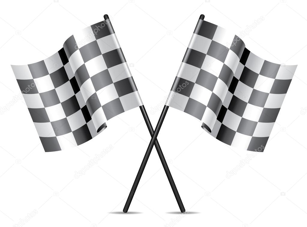 Vector racing flags icon — Stock Vector © dmstudio #29125667