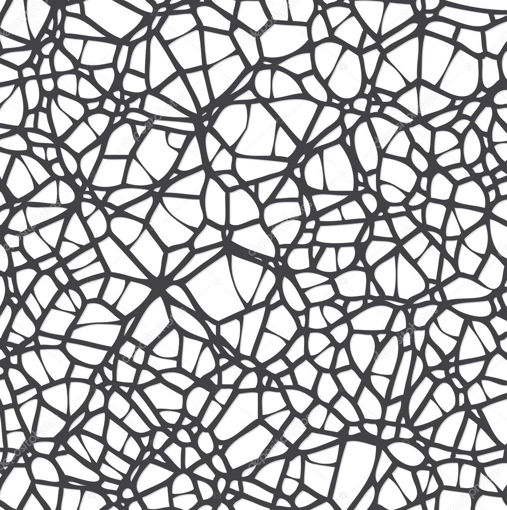 Vector abstract black and white complicated mosaic pattern — Stock ...