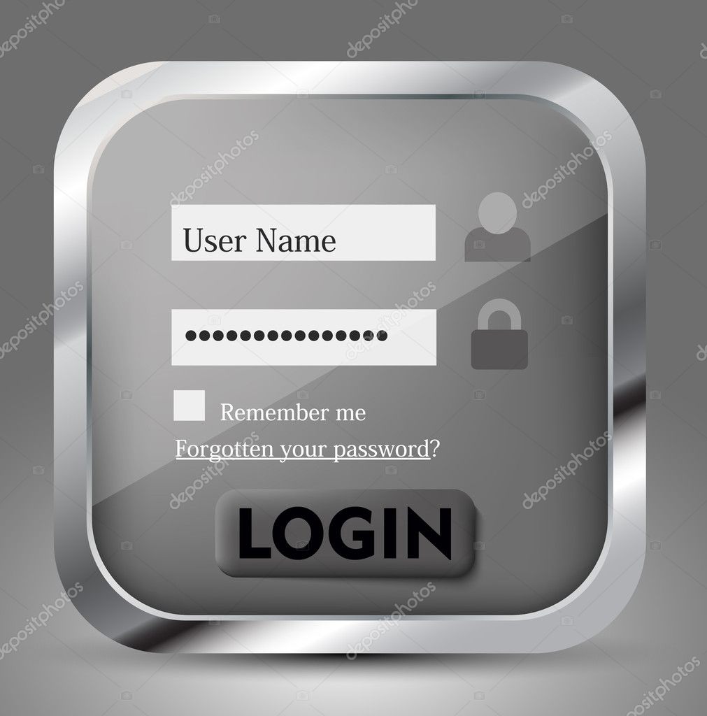 Login application icon Stock Vector by ©lindwa 40161161