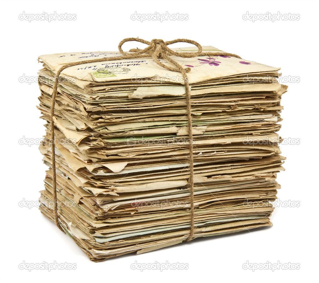 Stack of old letters — Stock Photo © Preto_perola #19386027