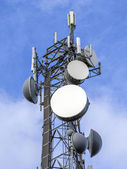 Free Stock photo of Telecommunications tower with dishes and antennae ...