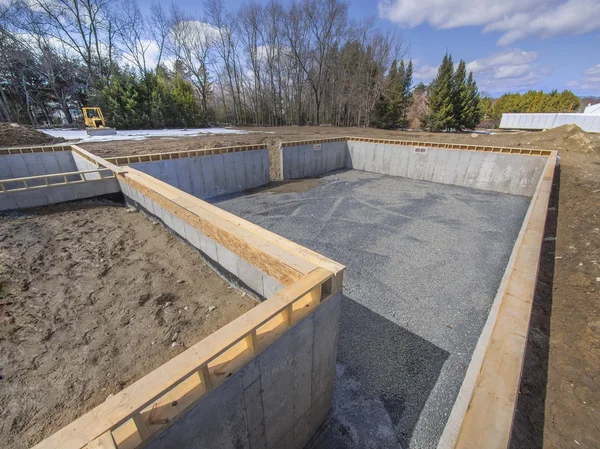 Concrete foundation for a new house — Stock Photo © Sonar #18017731