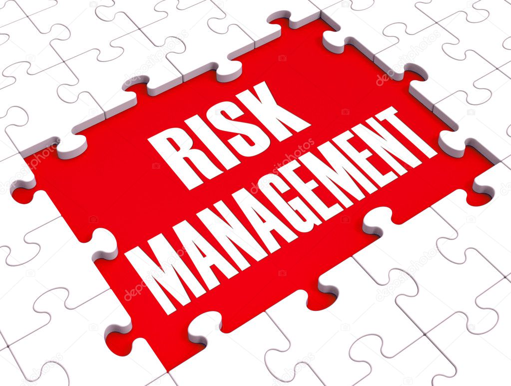 Risk Management Shows Identifying And Evaluate — Stock Photo ...