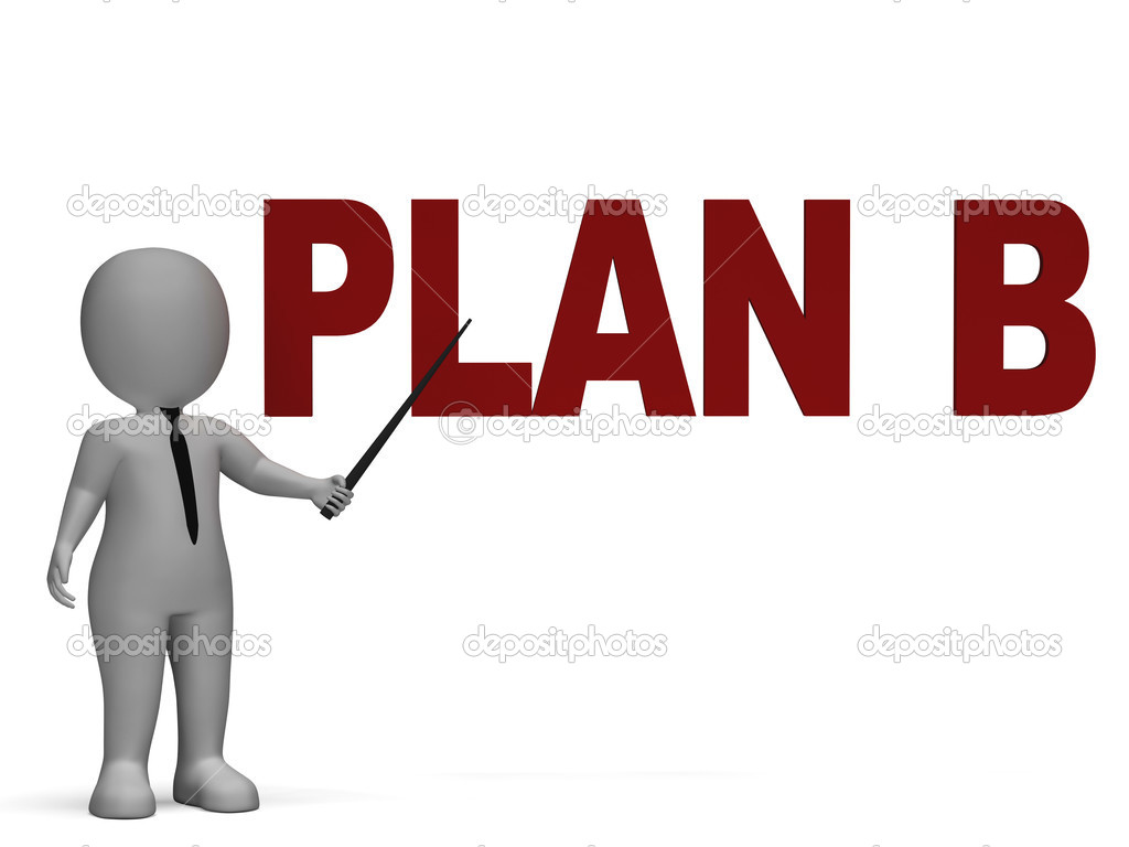 Plan B Shows Alternative Strategy — Stock Photo © stuartmiles #32849191