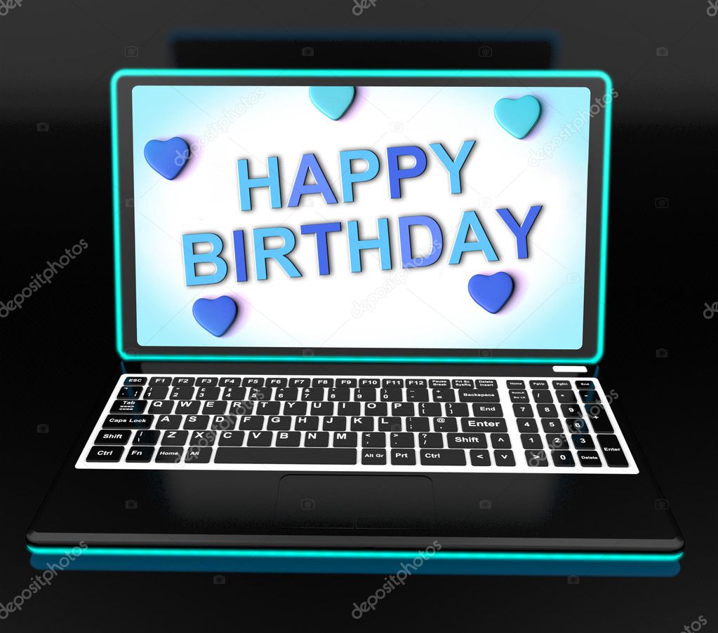 Images: happy birthday computer | Happy Birthday Greeting On Computer ...
