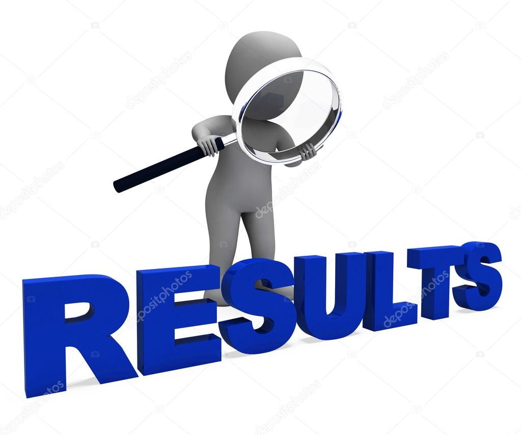 Results Character Shows Improvement Result Or Outcome — Stock Photo ...