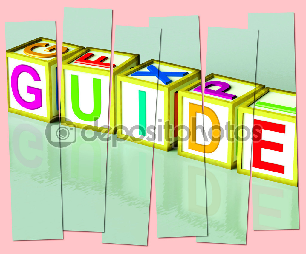 Guide Word Show Advice Assistance And Recommendations Stock ...