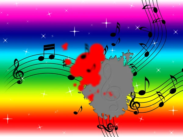 Notes Music Shows Sound Track And Acoustic - Stock Image - Everypixel