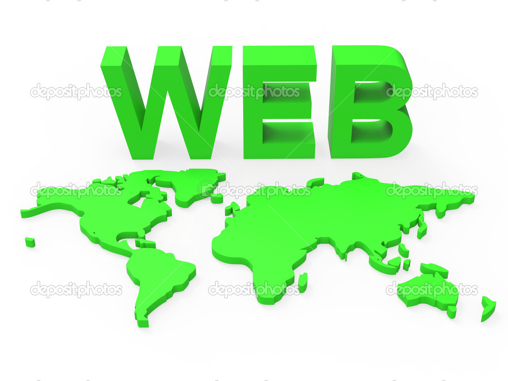 Web World Represents Globalisation Www And Website — Stock Photo ...