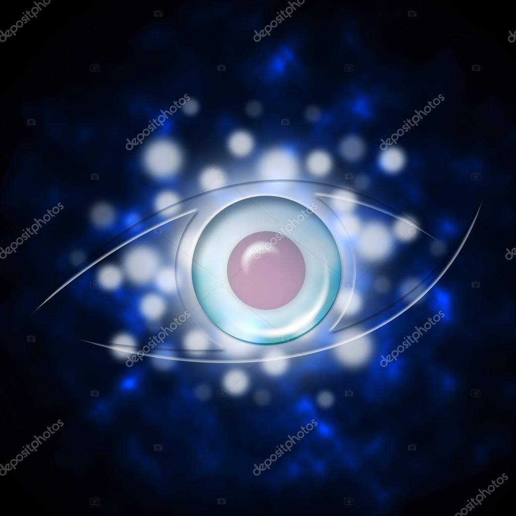 Eye Background Shows Detect View And Se — Stock Photo © stuartmiles ...