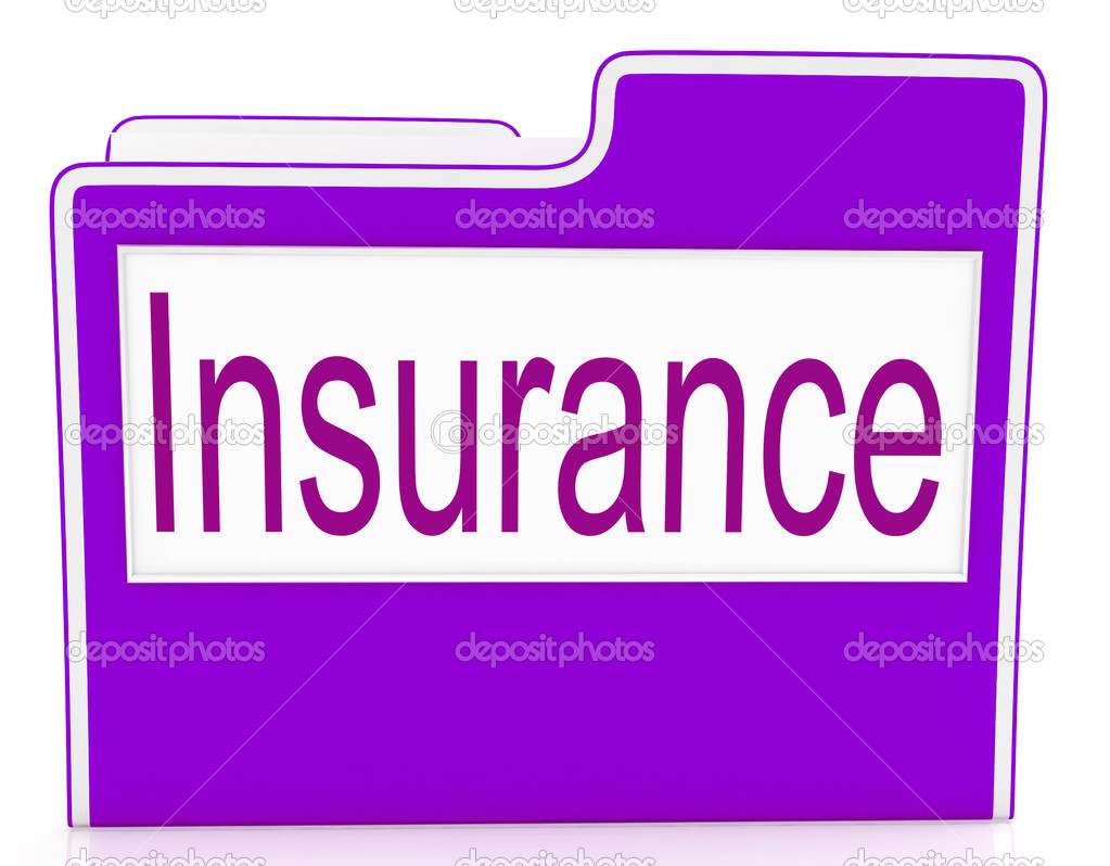 File Insurance Means Policy Protection And Organized — Stock Photo ...