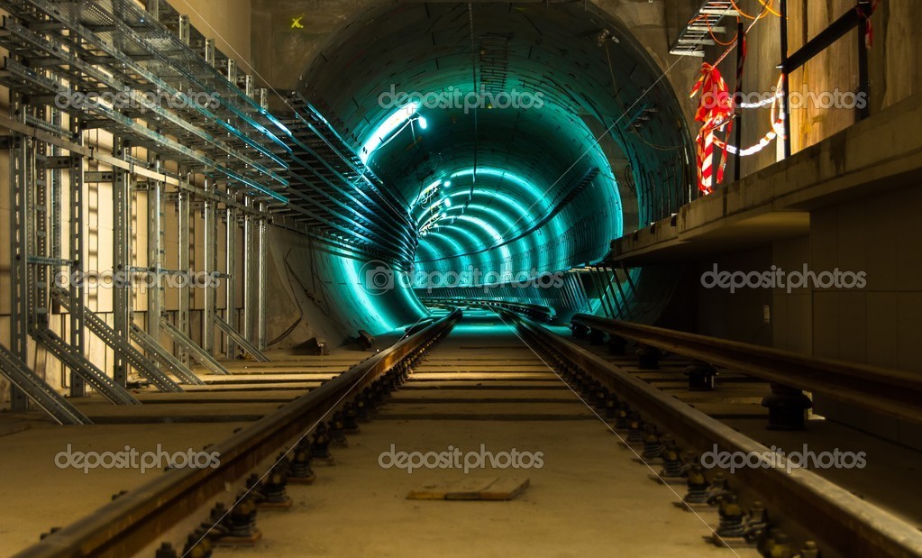 Underground facility with a big tunnel Stock Photo by ©svedoliver 19646461