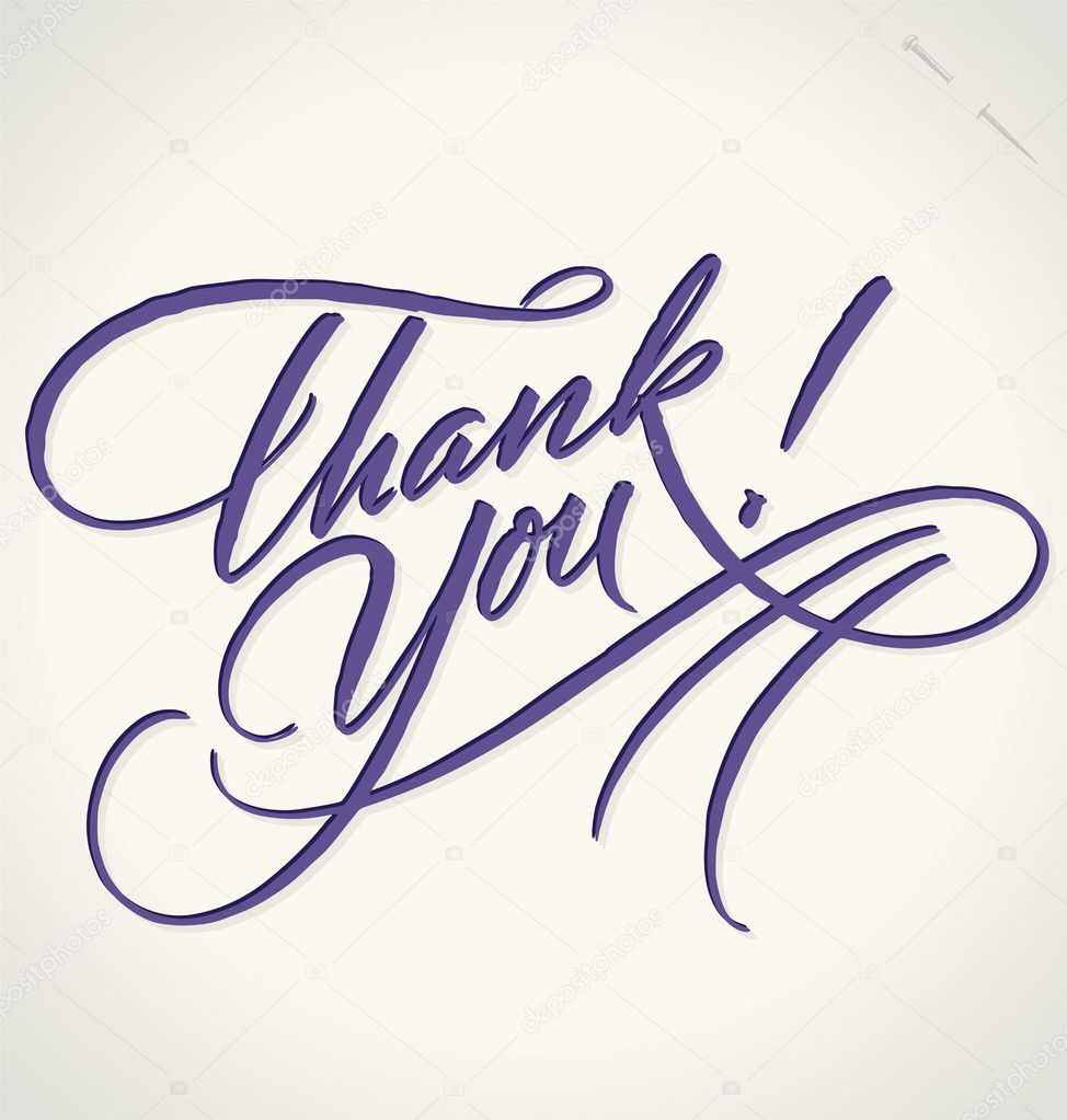 Thank You Calligraphy Card