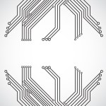 Alphabet of printed circuit boards Stock Vector Image by ©ivn3da #6120669