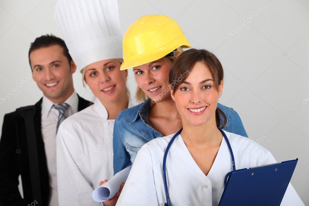 Group of workers Stock Photo by ©Goodluz 18226031