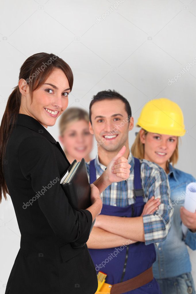Group of young workers Stock Photo by ©Goodluz 18226321