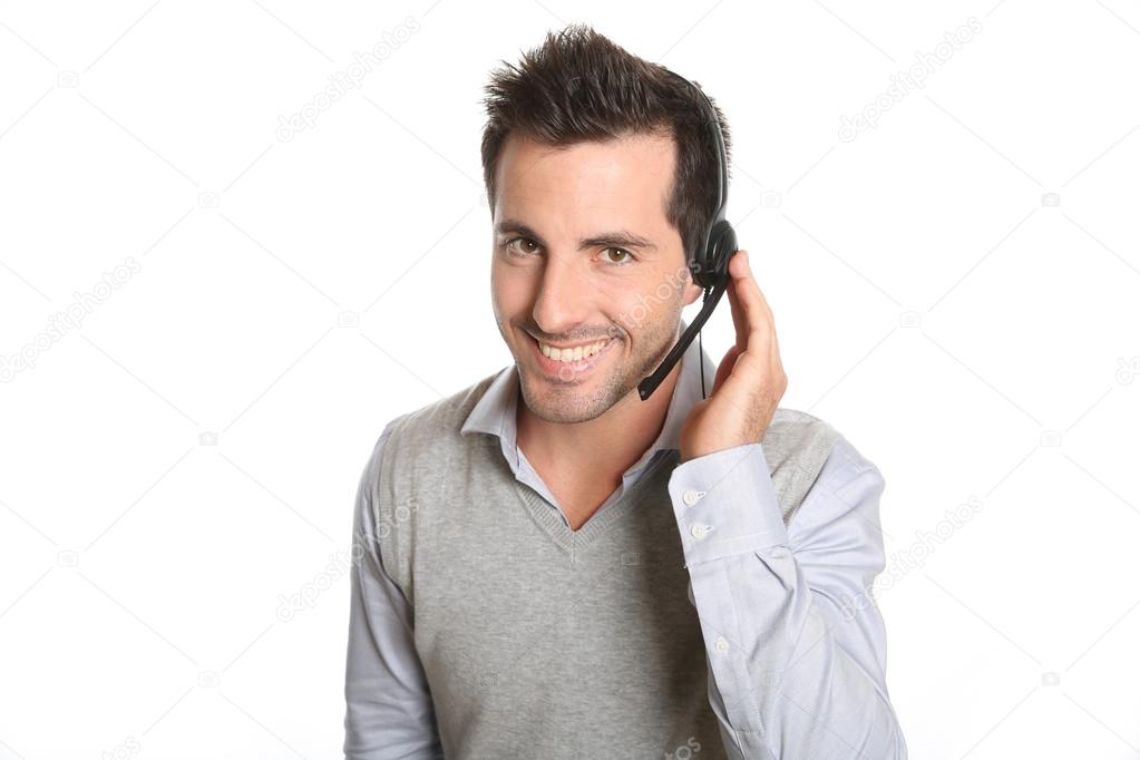 Customer service representative Stock Photo by ©Goodluz 35264557