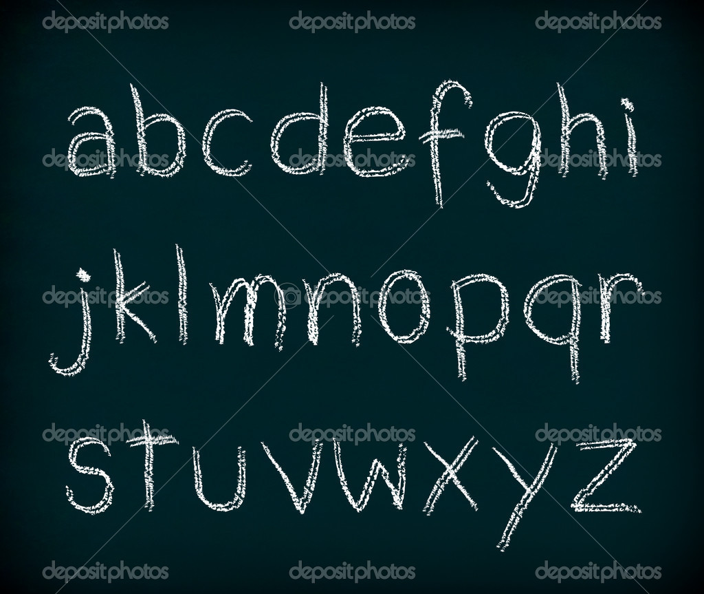 Chalk Alphabet writing. — Stock Photo © tropper2000 #19992617