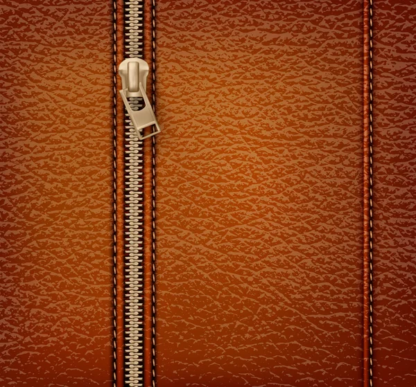 Brown Leather Texture Background Zipper Vector Illustration Stock Vector Image by ©YAYImages ...