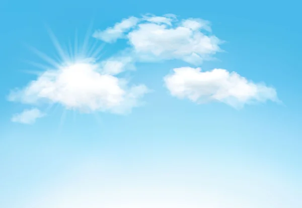 Sky background with clouds. Vector. Stock Vector Image by ©almoond ...