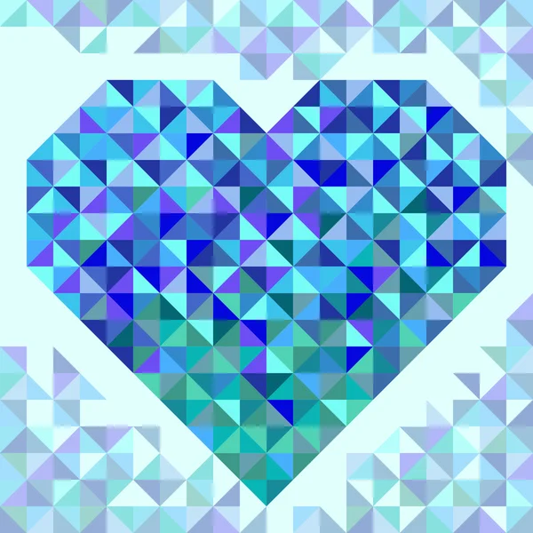 Heart on geometric pattern — Stock Vector © Smirno #35744279