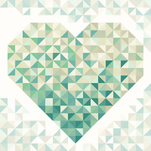 Heart on geometric pattern — Stock Vector © Smirno #35744279
