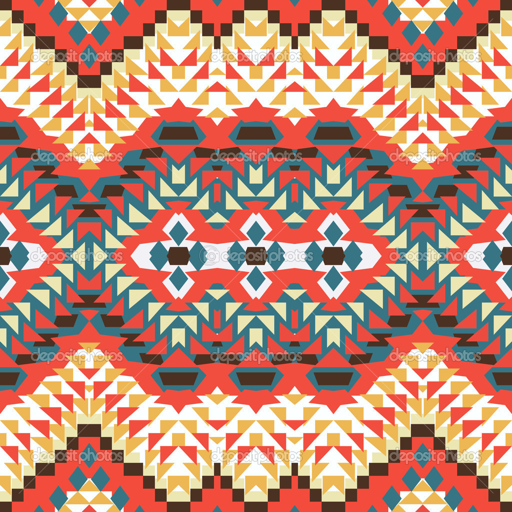 Colorful aztec pattern Stock Vector by ©Smirno 35741937