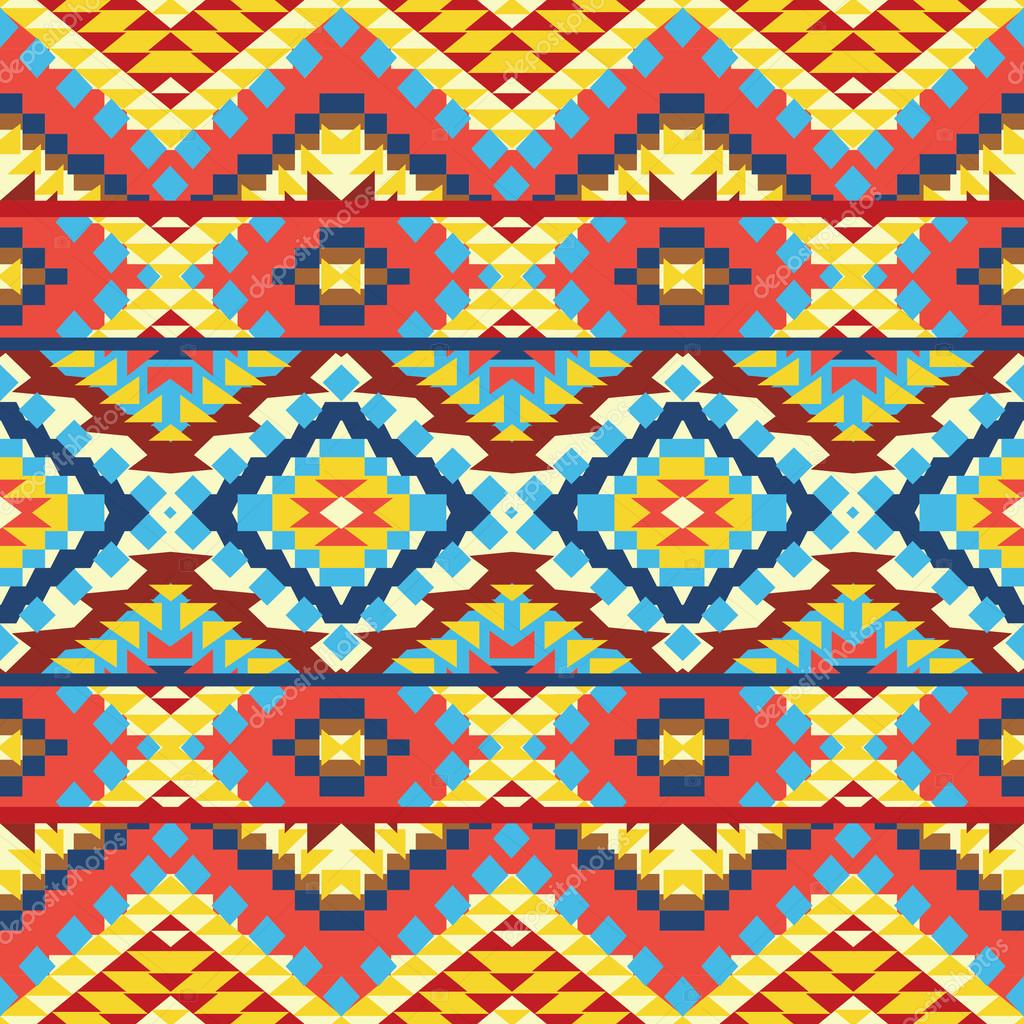 Colorful aztec pattern — Stock Vector © Smirno #35742033