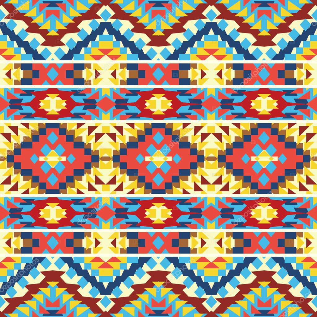 Colorful aztec pattern Stock Vector by ©Smirno 35742037