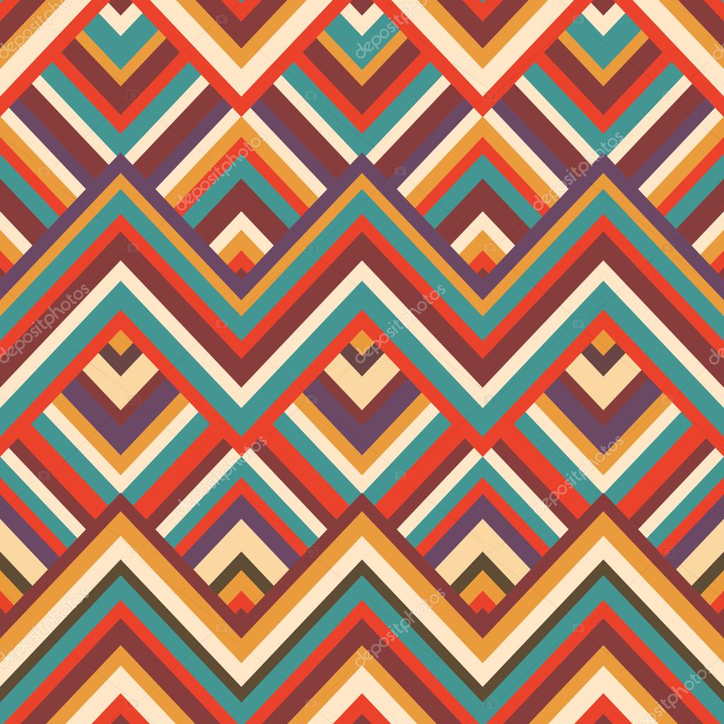 Seamless vector geometric rhombus color pattern background — Stock ...