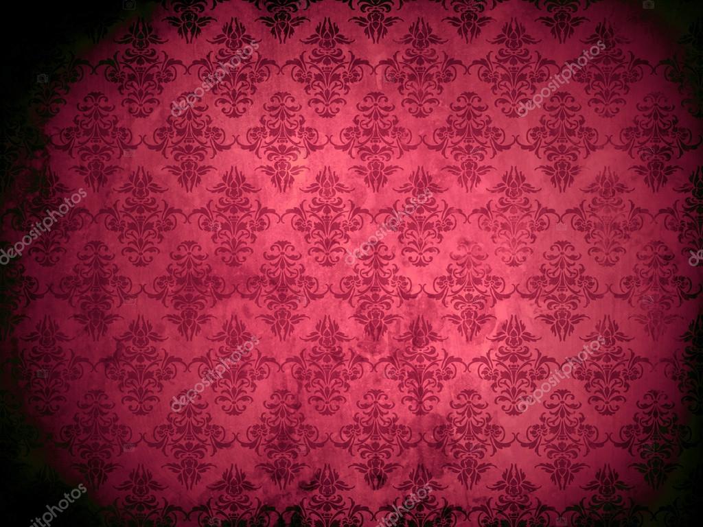 Black And Red Victorian Wallpaper