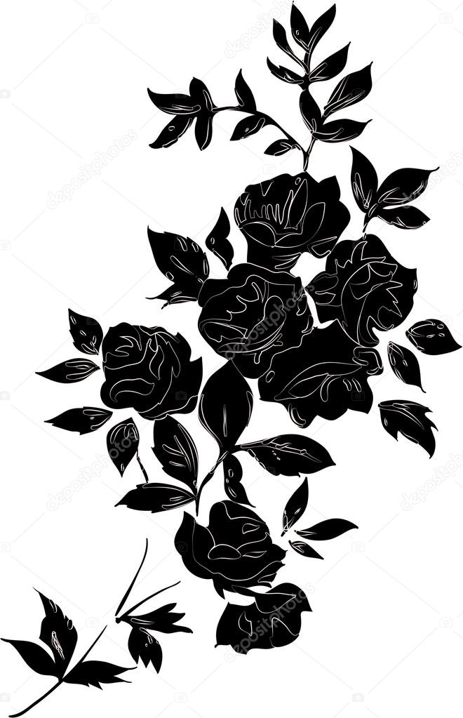 Rosa negra Vector de stock por ©EnginKorkmaz 39351185