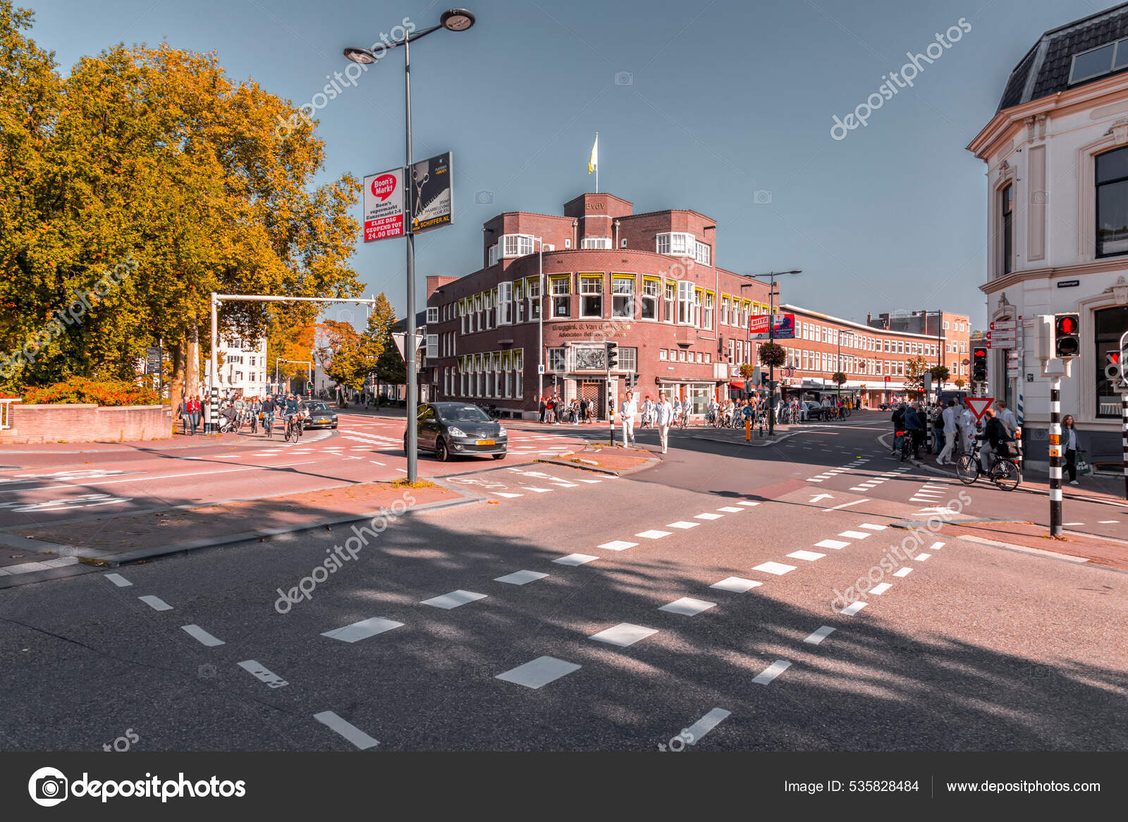 Utrecht Oct 2021 Street View Traditional Dutch Buildings Historic ...